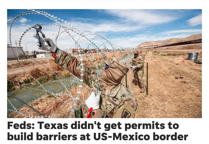 Construye Texas barrera en frontera con México sin permisos necesarios ...