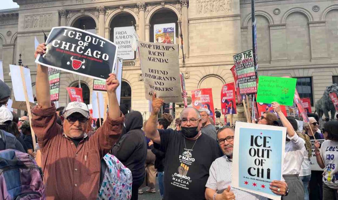 Marchan 2 mil en Chicago; no ir a trabajar ni a sitios públicos, piden ...