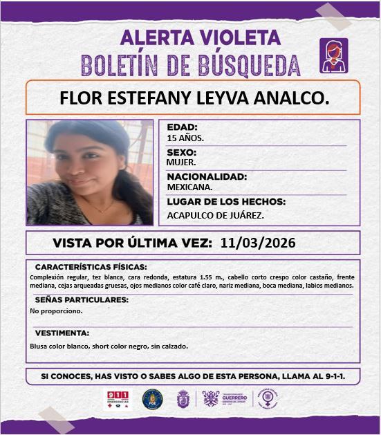 Activan la Alerta Violeta por la desaparición de una adolescente en ...